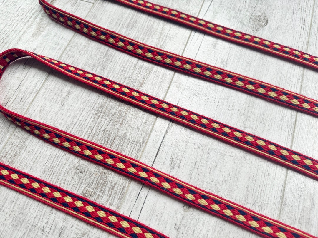 Tablet Woven Trim Kaukola Kekomaki Diamond Pattern Finnish Iron Age ...