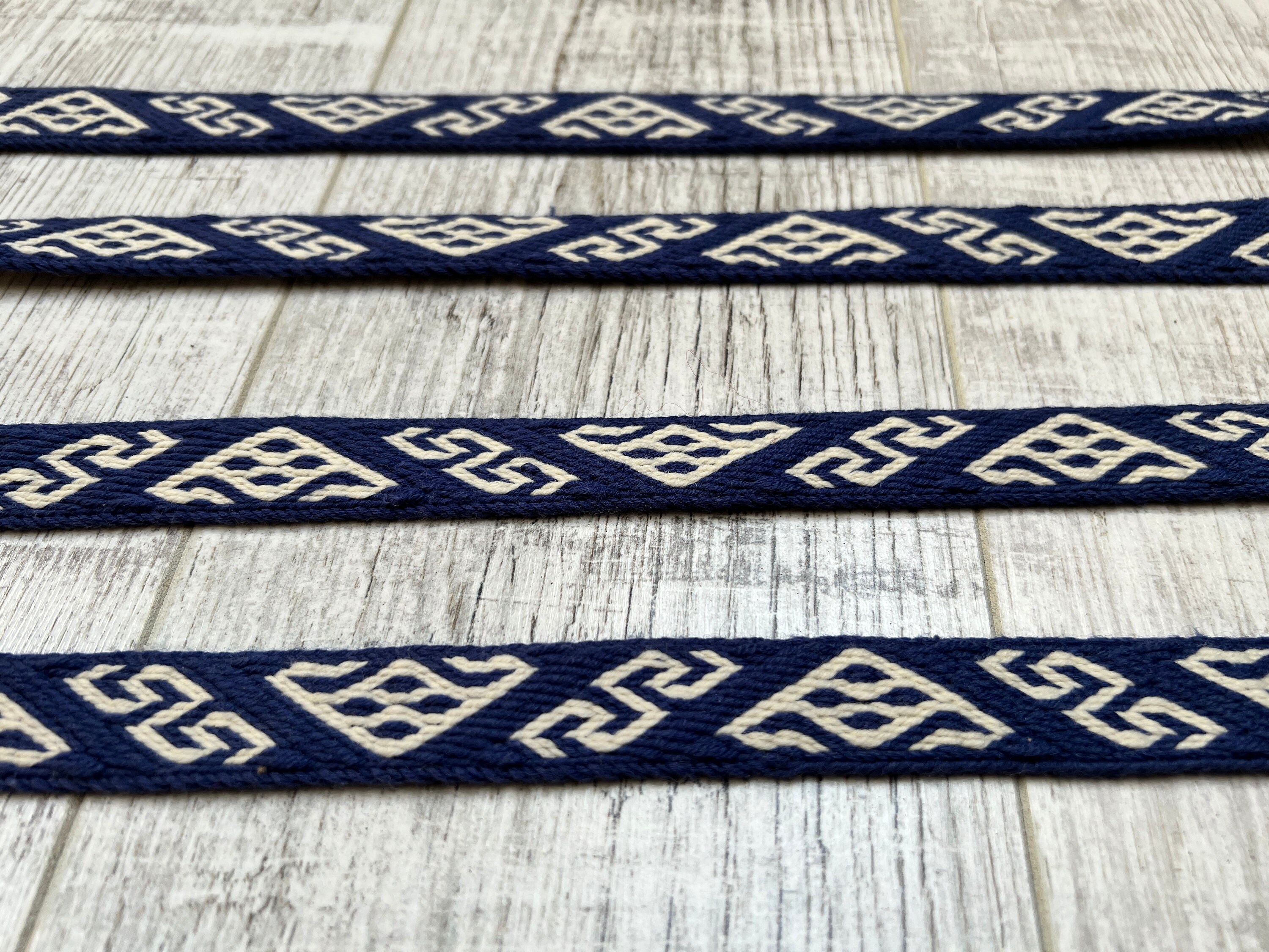 Tablet Woven Belt Hallstatt Pattern Thick Wool Tablet Weaving ...