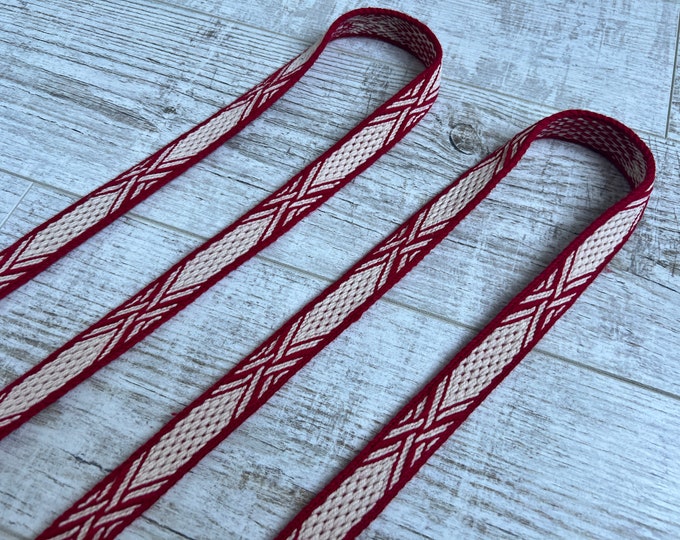 Tablet Woven Belt Knot Pattern Missed Hole Technique Wool Tablet ...