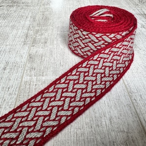 PERSONALIZED Tablet Woven Band Birka B22 Basketbraid Pure Wool Historic ...