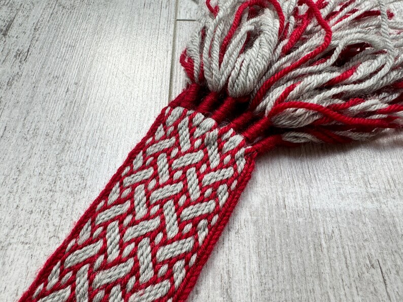 Tablet Woven Belt BIRKA Basketbraid B22 Viking Age Costume Brown Thick ...