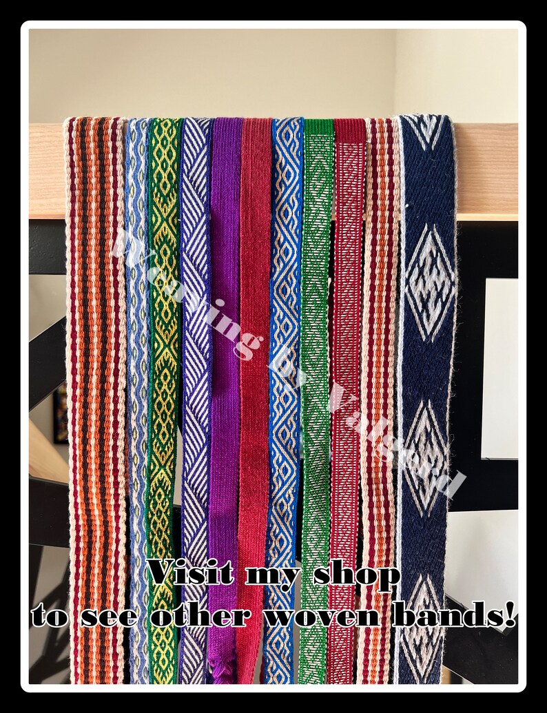 Tablet Woven Belt BIRKA Basketbraid B22 Viking Age Costume Brown Thick ...