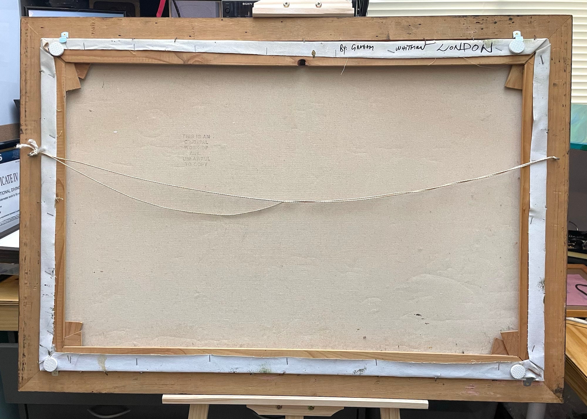 GORDON WHITMAN (1949-2006 ) Original Oil on Canvas- Rare Large - 100cm ...