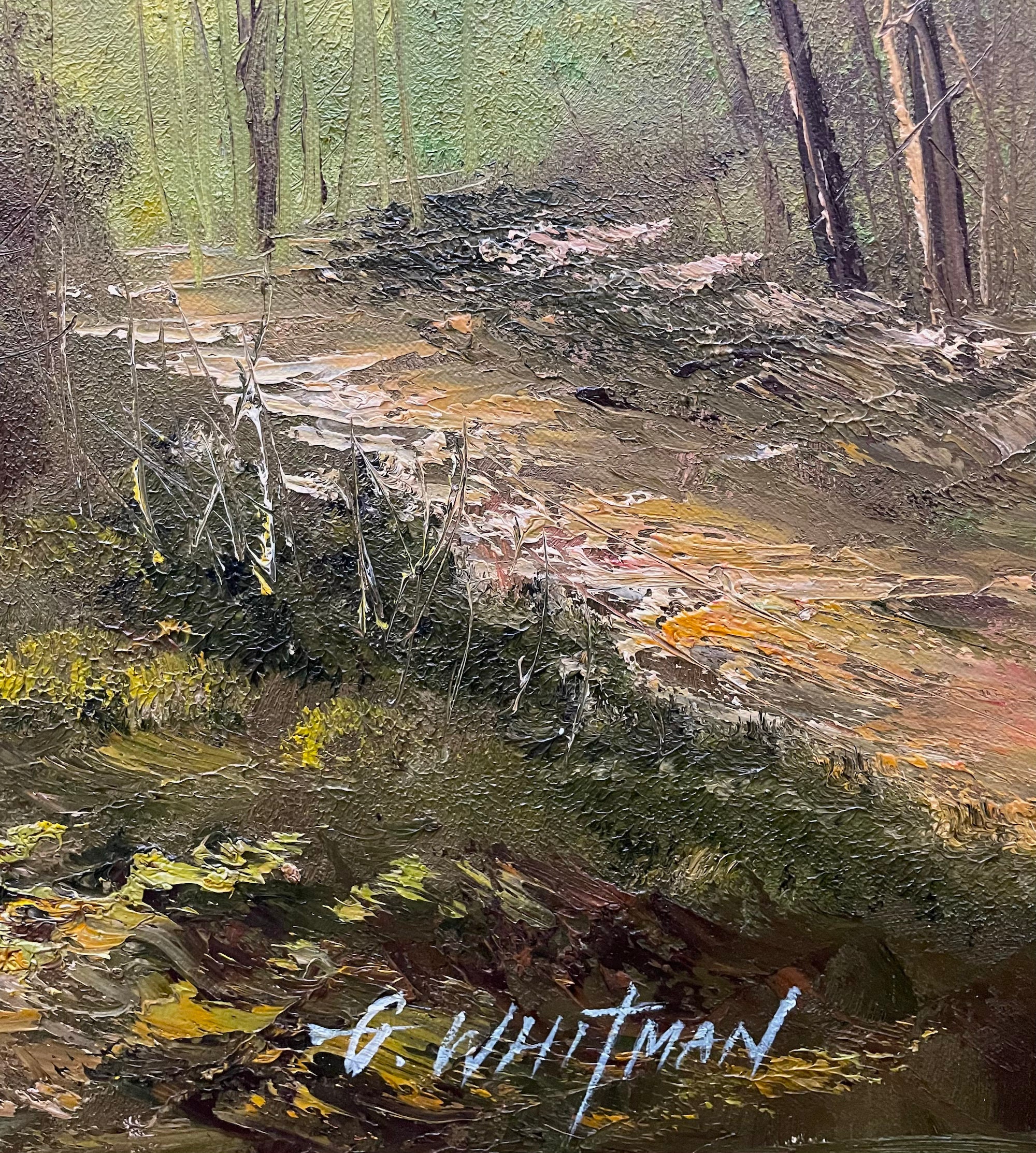 GORDON WHITMAN (1949-2006 ) Original Oil on Canvas- Rare Large - 100cm ...