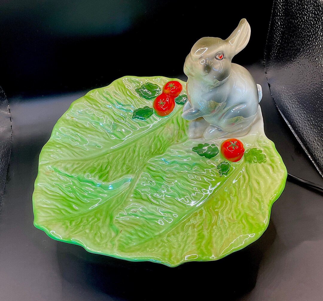 VINTAGE WEMBLEY WARE- Rabbit & Lettuce Plate - Collectable Ceramics - Etsy