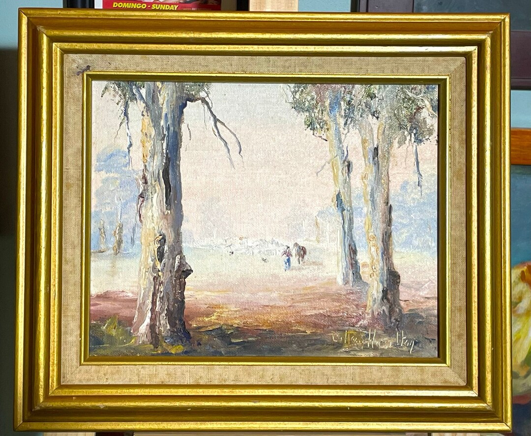 Moving the Flock COLLEEN HAMILTON (1930-1996) Signed Original Oil ...