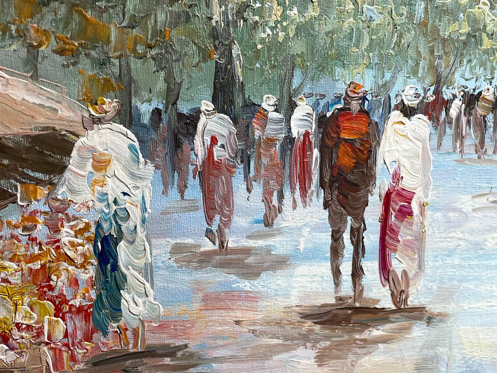 CAROLINE BURNETT 1877-1950 Original Oil on Canvas Painting Arc De ...