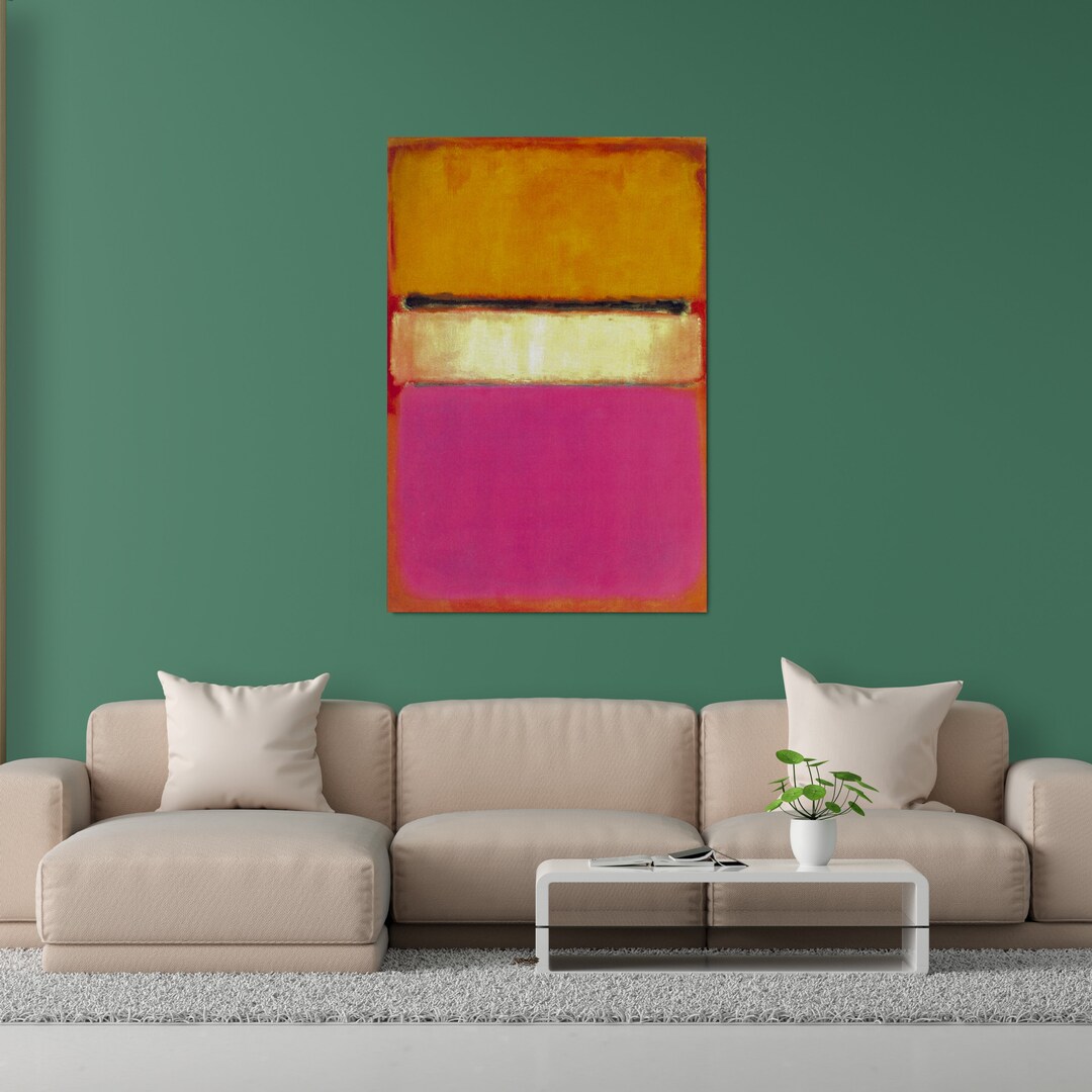 Mark Rothko White Center, Rothko Reproduction, Abstract Wall Art ...