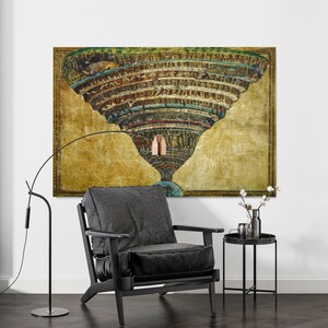 SANDRO BOTTICELLI the Map of Hell Dante the Divine Comedy Illustrated c ...