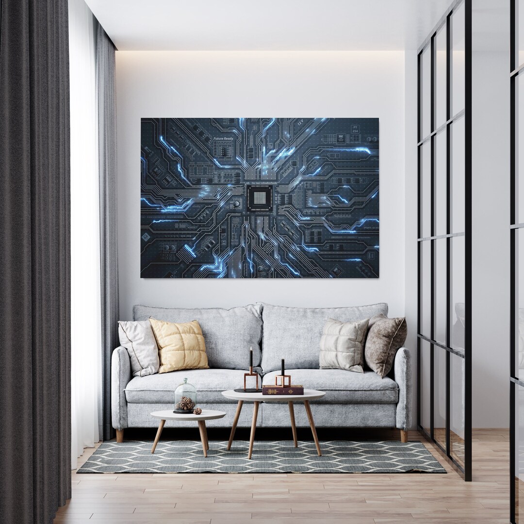 Chip Wall Art, Hardware&technology Wall Art, Programmers Gift, Gift for ...