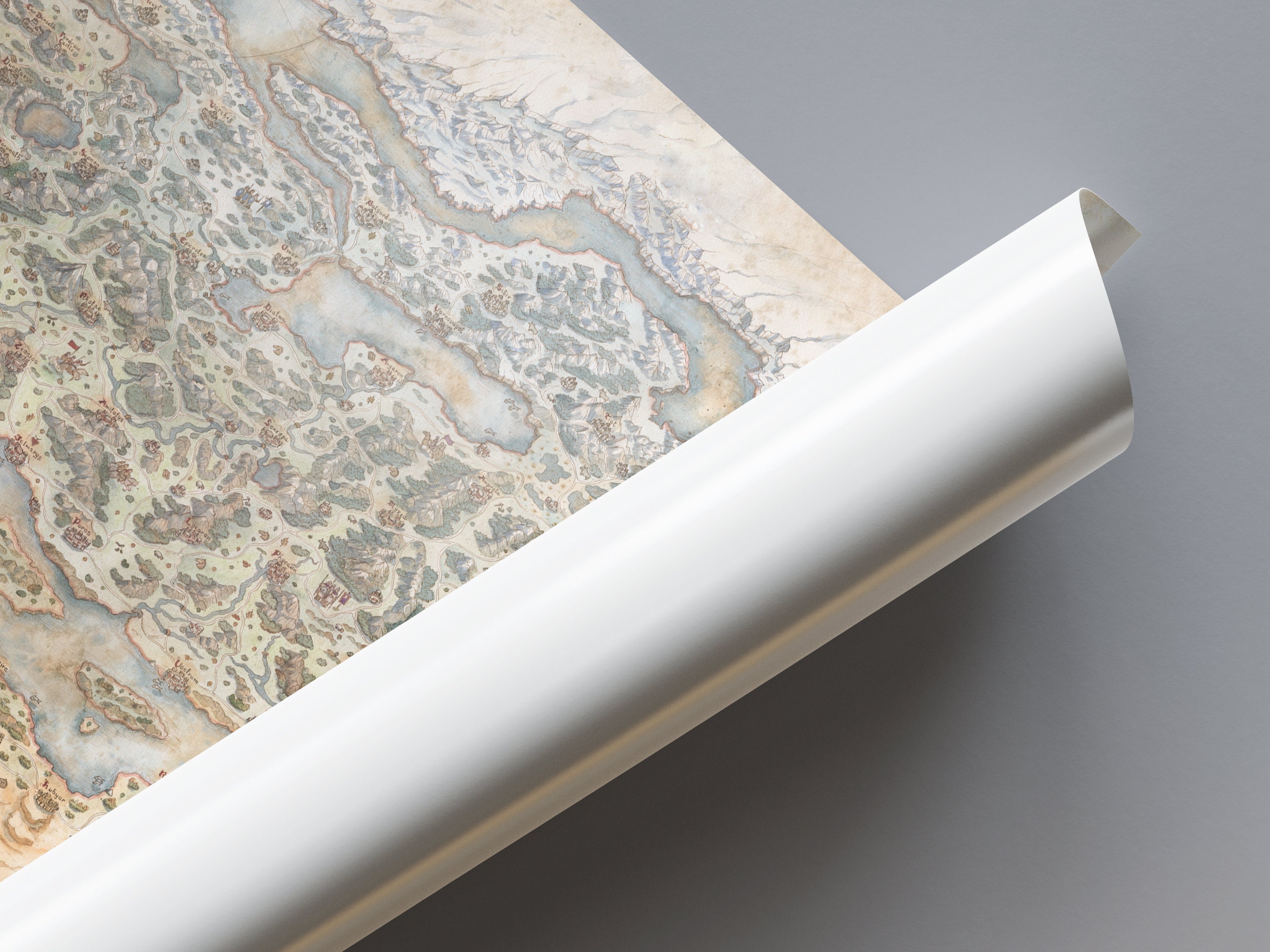 Mount and Blade Bannerlord Map Art, Map Canvas, Gaming Map Canvas, Map ...