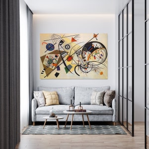 WASSILY KANDINSKY Transverse Line, Modern Art, Abstract Art, Kandinsky ...