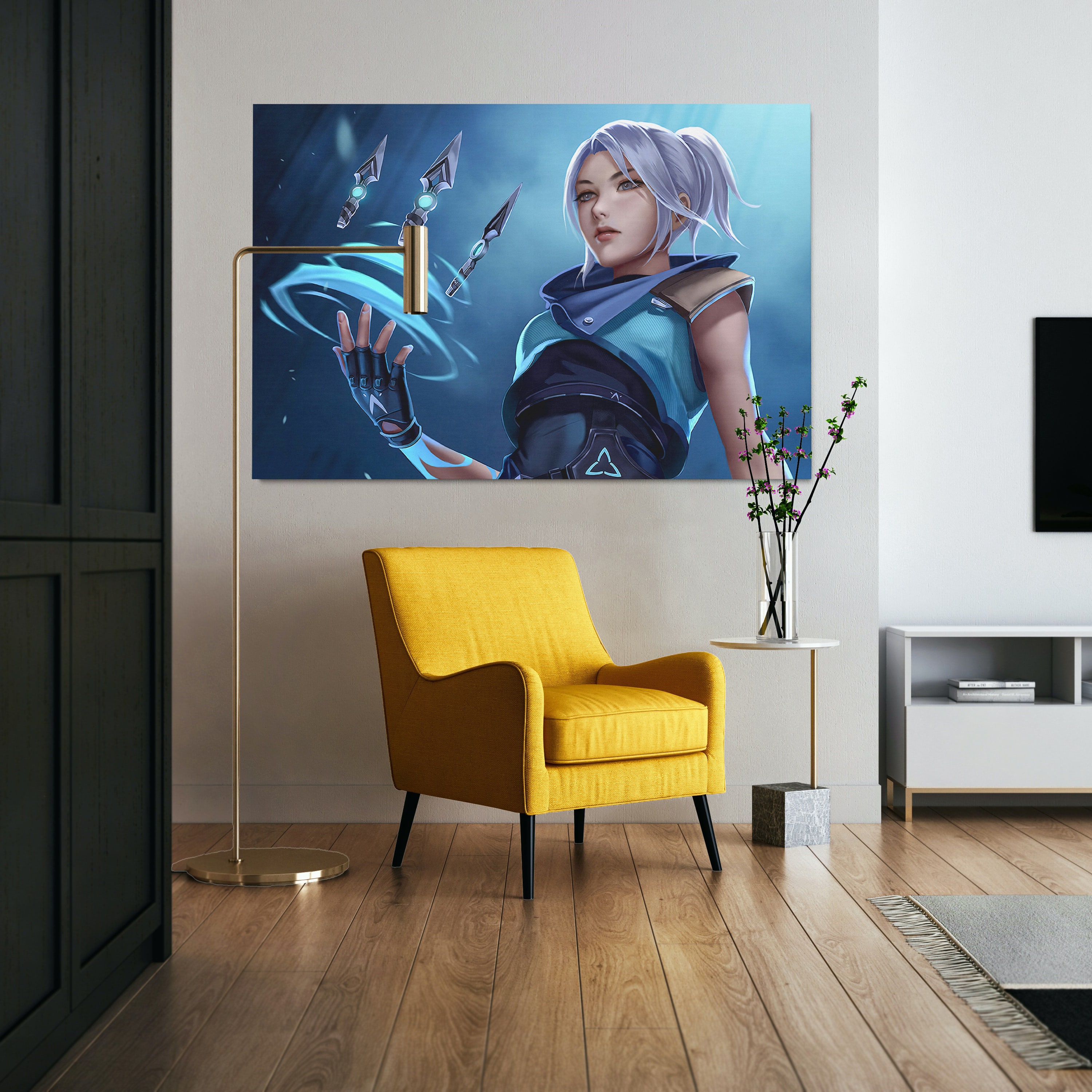 Jett Valorant Wall Art, Valorant Art, Valorant Gaming Room Decor, Video ...