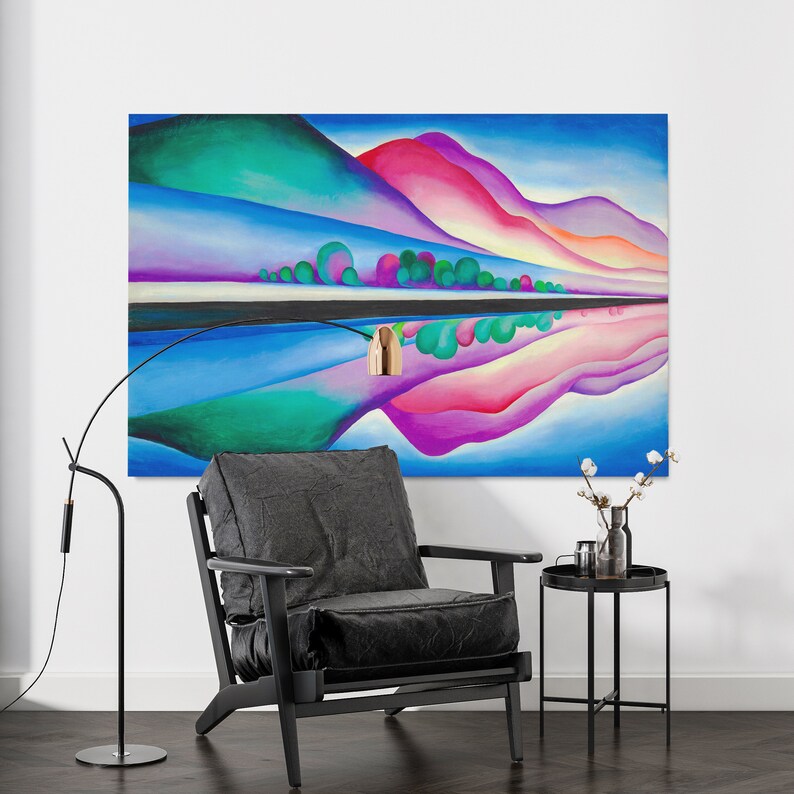 Georgia Okeeffe Lake George Reflection c. 19211922 Classic Famous ...