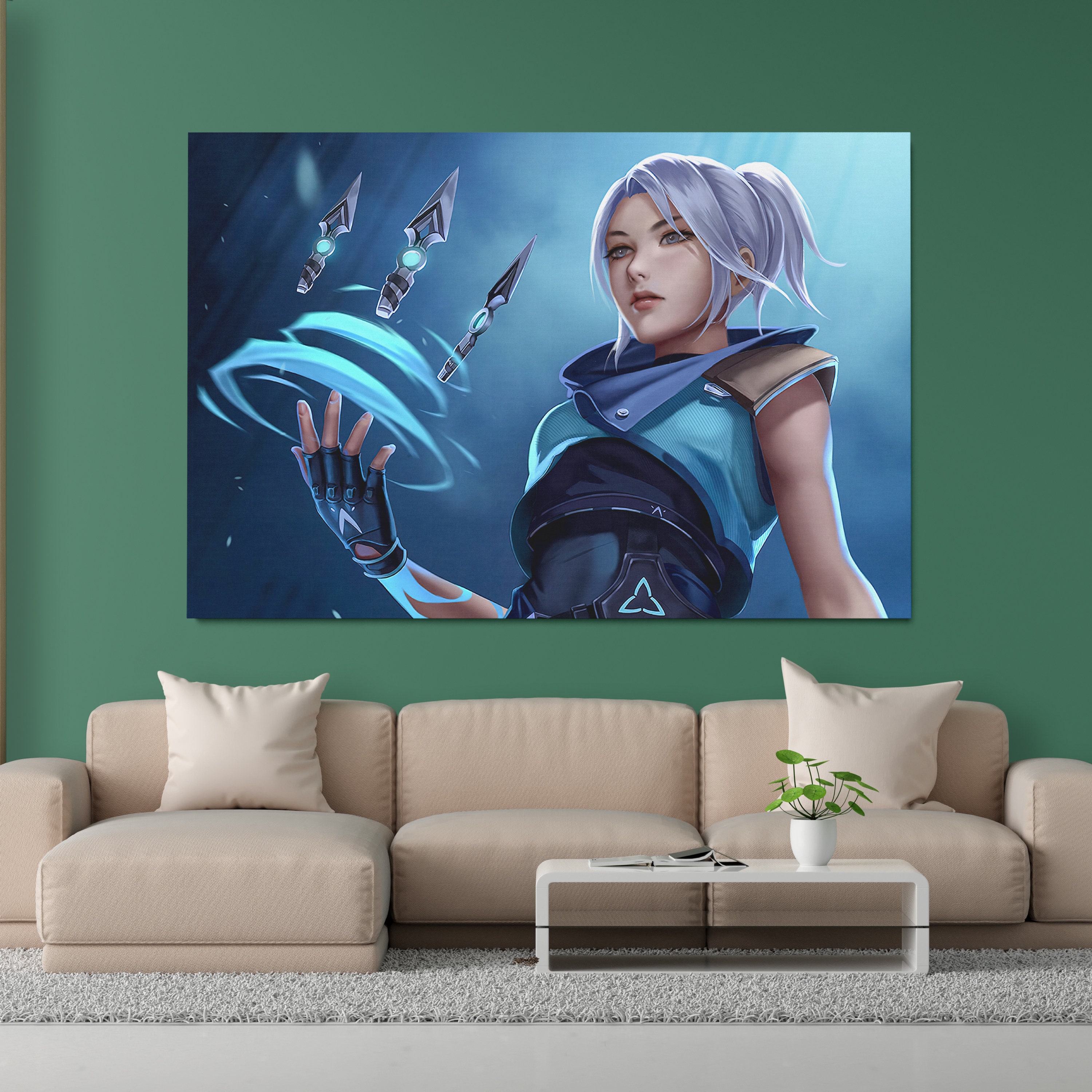 Jett Valorant Wall Art, Valorant Art, Valorant Gaming Room Decor, Video ...
