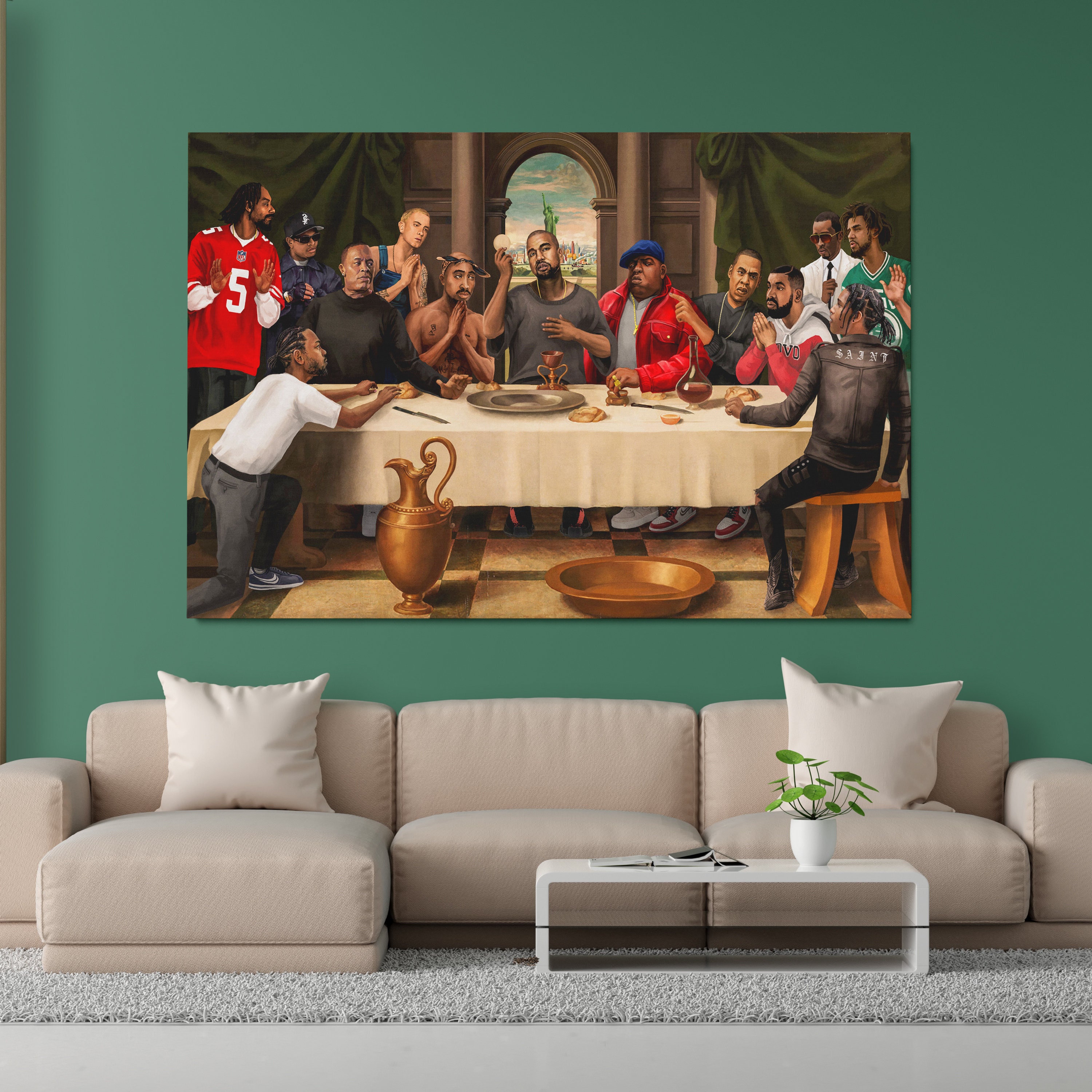 Last Supper Best Rappers of the History Art, Hip-hop Poster, Hiph-hop ...