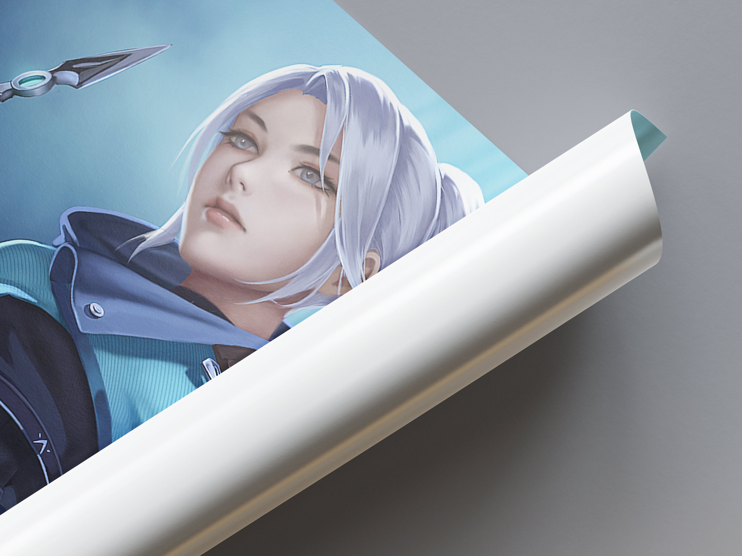 Jett Valorant Wall Art, Valorant Art, Valorant Gaming Room Decor, Video ...