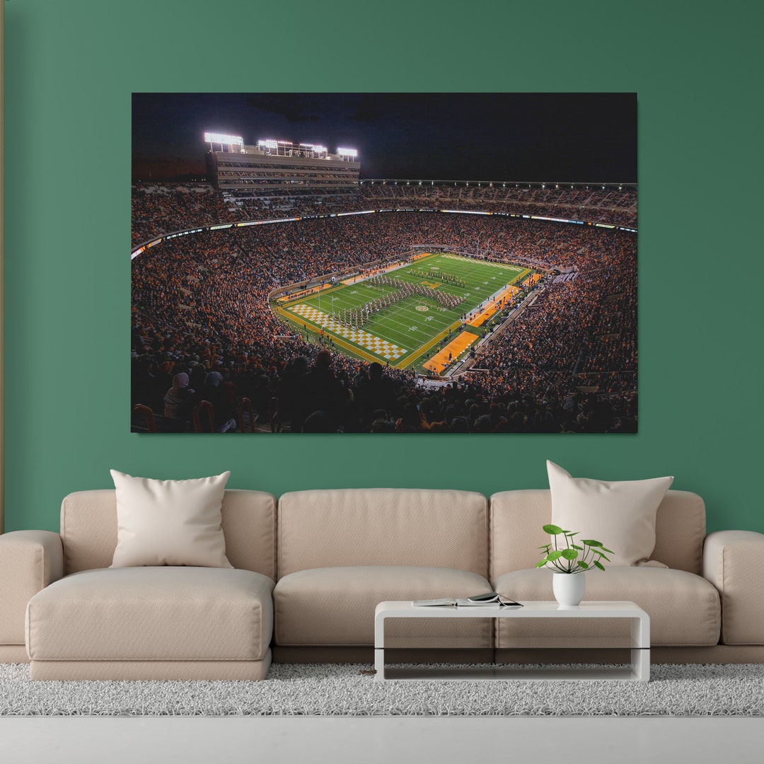 Neyland Stadium Art, Stadium Canvas, Stadium Wall Decor, Football ...