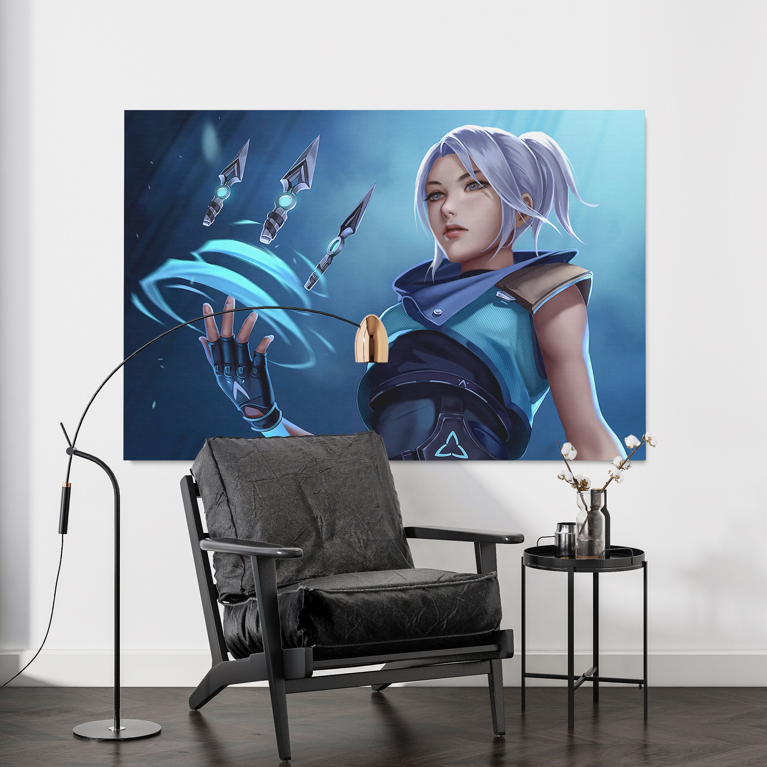 Jett Valorant Wall Art, Valorant Art, Valorant Gaming Room Decor, Video ...