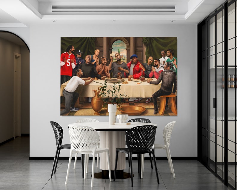 Last Supper Best Rappers of the History Art, Hip-hop Poster, Hiph-hop ...