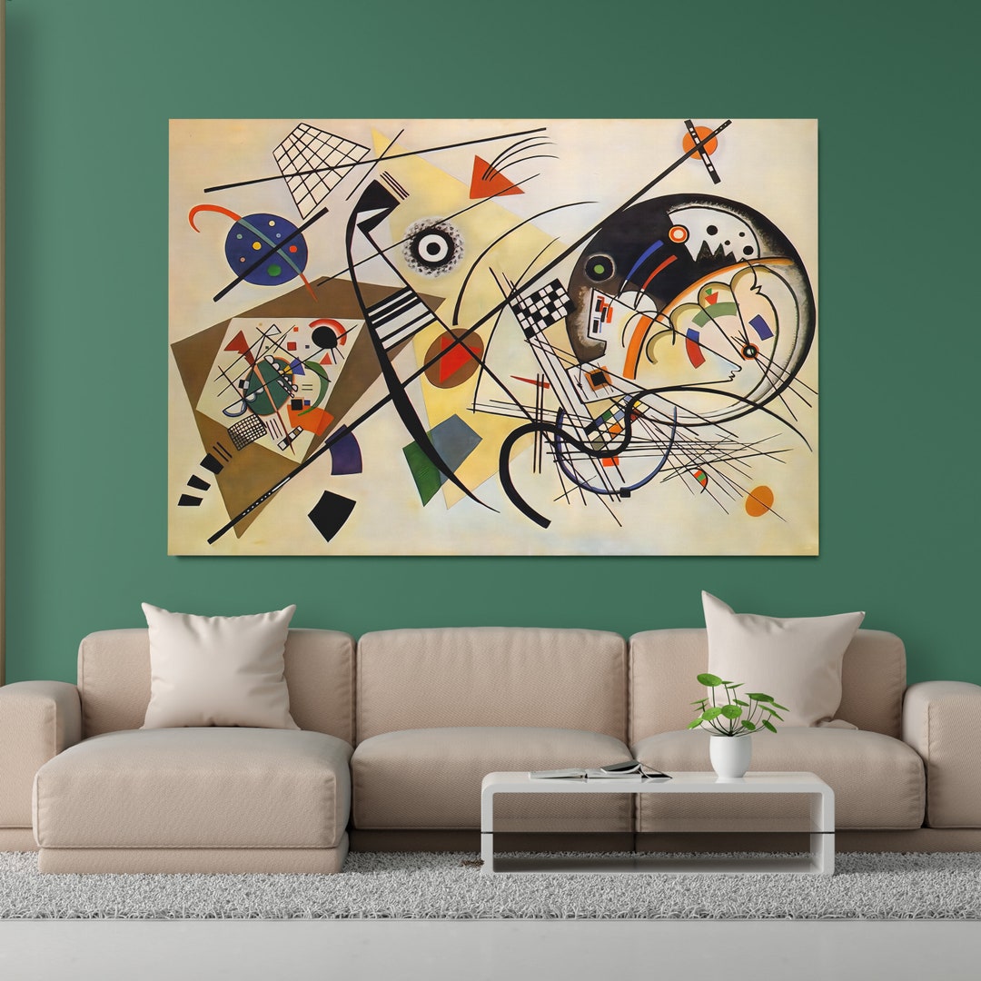 WASSILY KANDINSKY Transverse Line, Modern Art, Abstract Art, Kandinsky ...