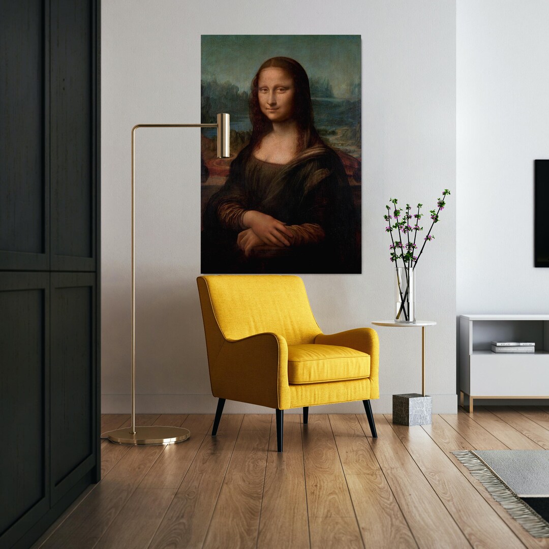 Leonardo Da Vincis Mona Lisa Del Giocondo Canvas and Poster, 1503-1506 ...