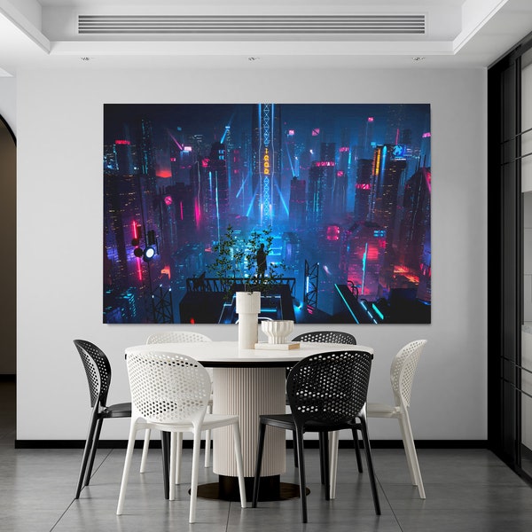 Cyberpunk Wall Art - Etsy