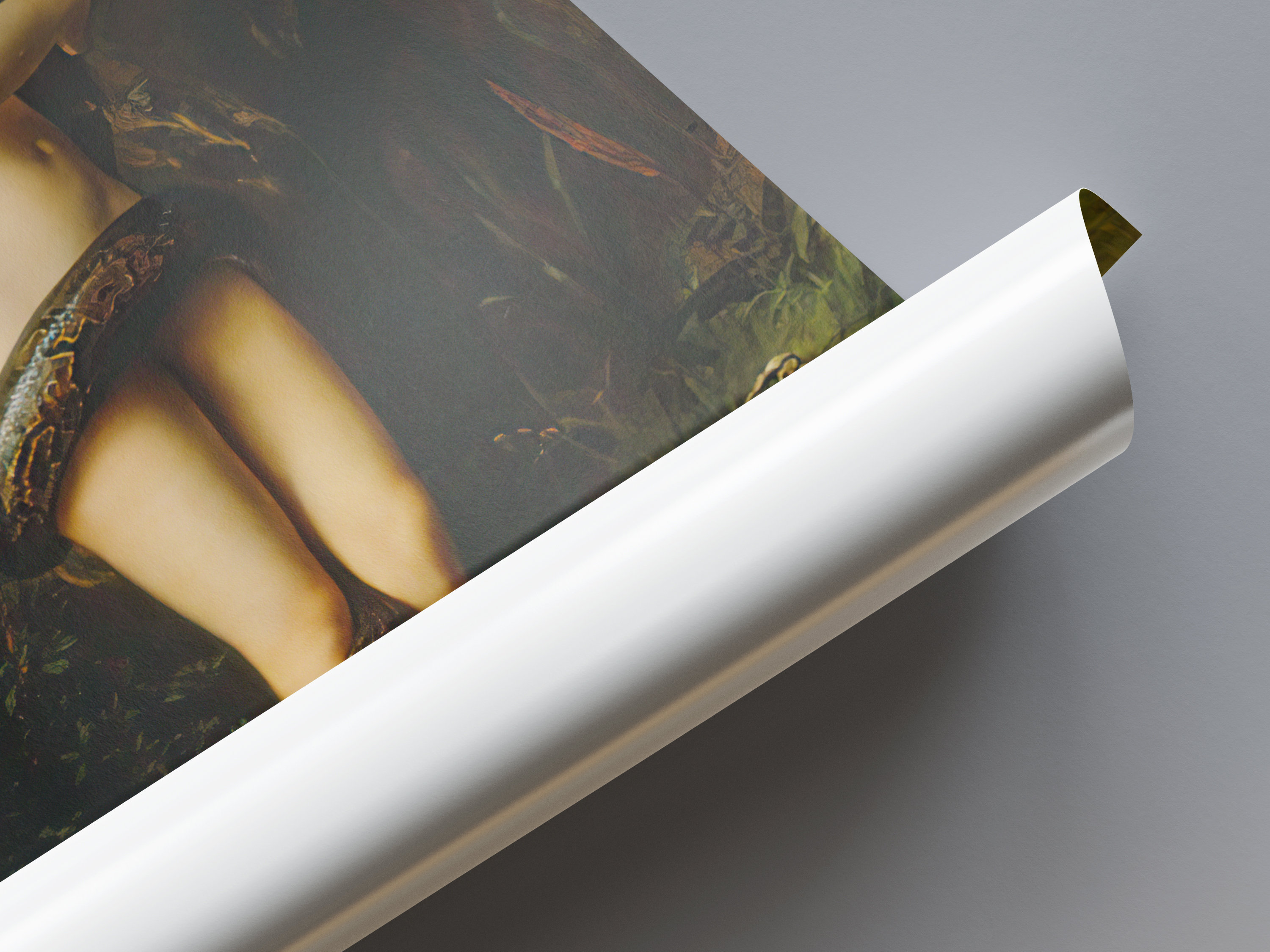 John Collier: Lilith 1889. Snake Mythological Scene, Vintage Style, Reproduction Classic ...