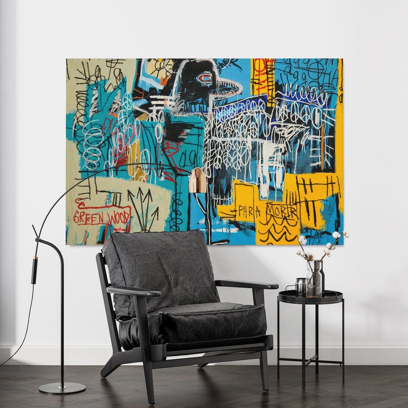 Jean-michel Basquiat Bird Wall Art Print, the Strokes Album Cover, Jean ...