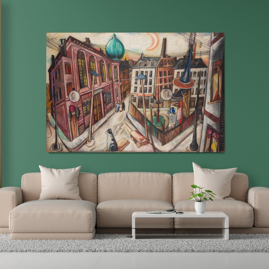 MAX BECKMANN the Synagogue in Frankfurt Am Main c. 1919, German ...