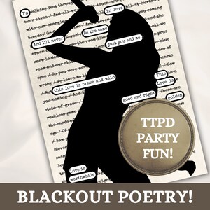 Tortured Poets Dept. Party Activity TTPD Album Release Party Printable ...