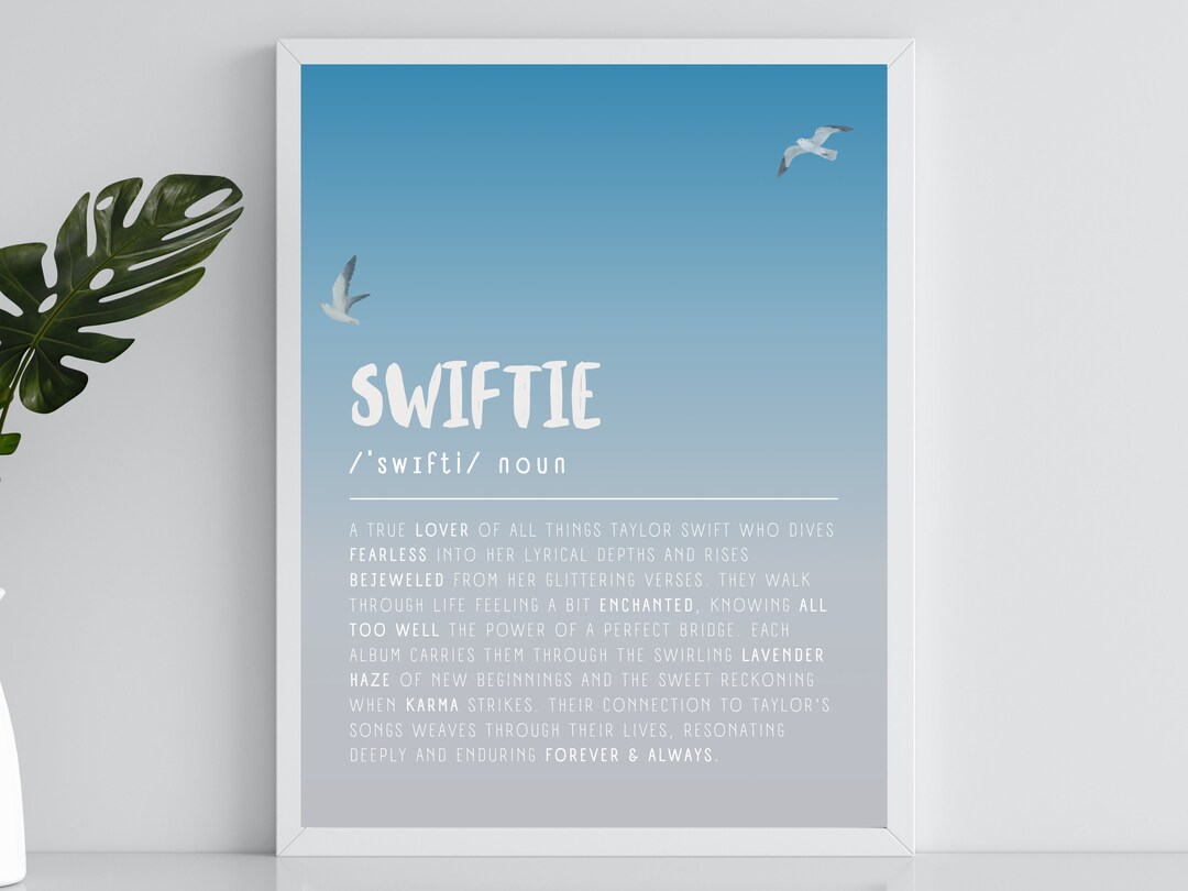 Swiftie Definition Poster Swiftie Definition Printable Download Swiftie ...