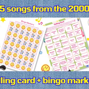 2000s Music Bingo | 2000s Singo Bingo | 60 Bingo Cards | Y2K Music ...