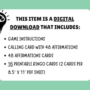 Growth Mindset Affirmations Bingo | 48 Affirmation Cards | 16 ...