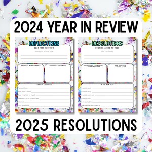 2024 Year in Review 2025 New Year's Resolutions Time Capsule Yearly ...