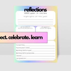 2023 Year in Review 2024 New Year's Resolutions Time Capsule Yearly ...