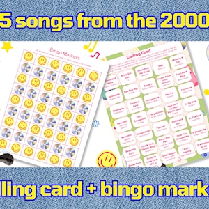 2000s Music Bingo | 2000s Singo Bingo | 40 Bingo Cards | Y2K Music ...
