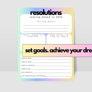 2023 Year in Review 2024 New Year's Resolutions Time Capsule Yearly ...