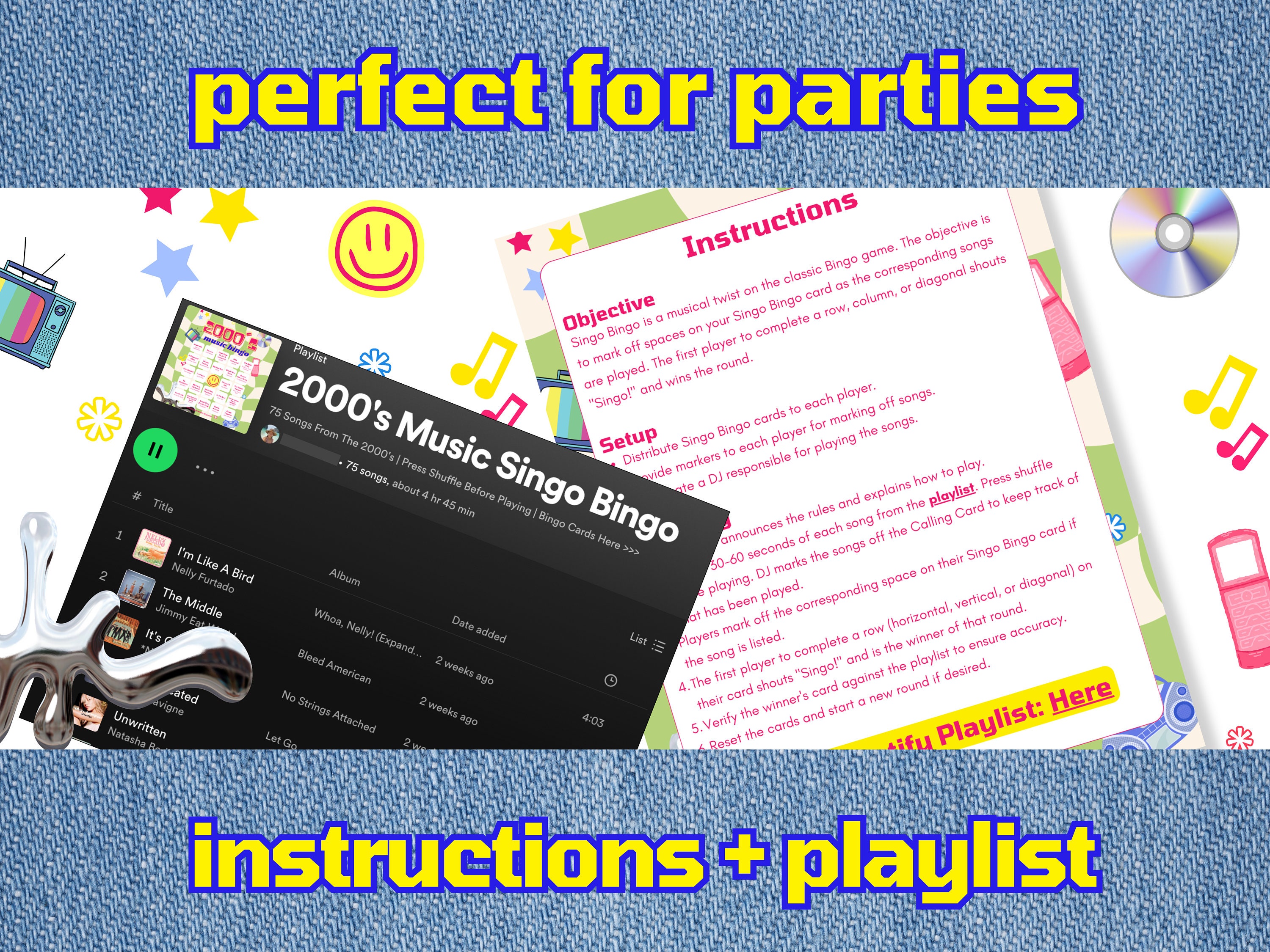 2000s Music Bingo | 2000s Singo Bingo | 60 Bingo Cards | Y2K Music ...