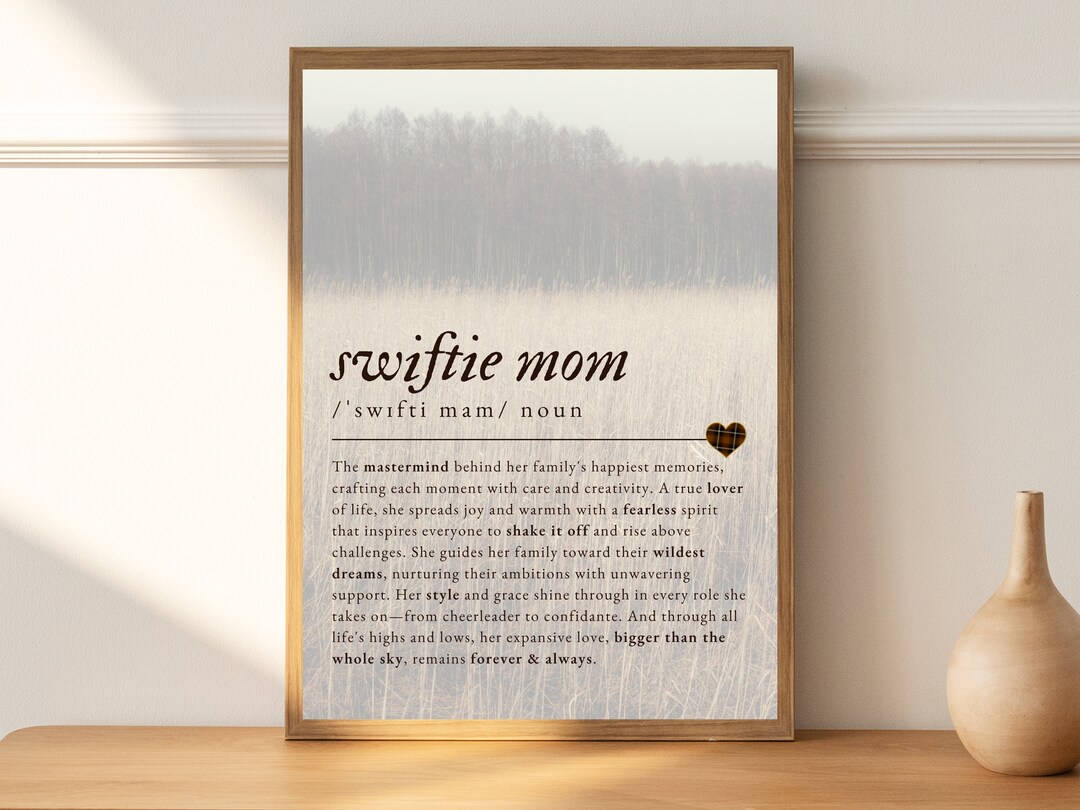 Swiftie Mom Definition Poster Mama Definition Poster Einzigartiges ...