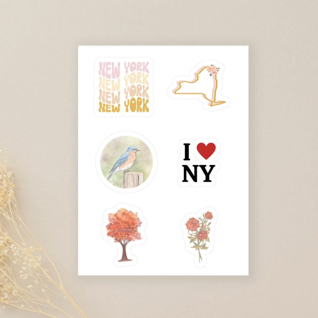 New York State Symbol Stickers | Waterproof Vinyl Decals - Etsy