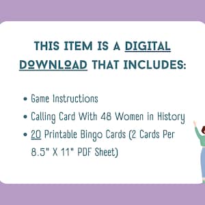 Women's History Month Bingo Game | International Women's Day Bingo 20 ...