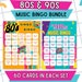 70s Music Bingo 70s Singo Bingo 40 Bingo Cards 1970s Music Party Games ...