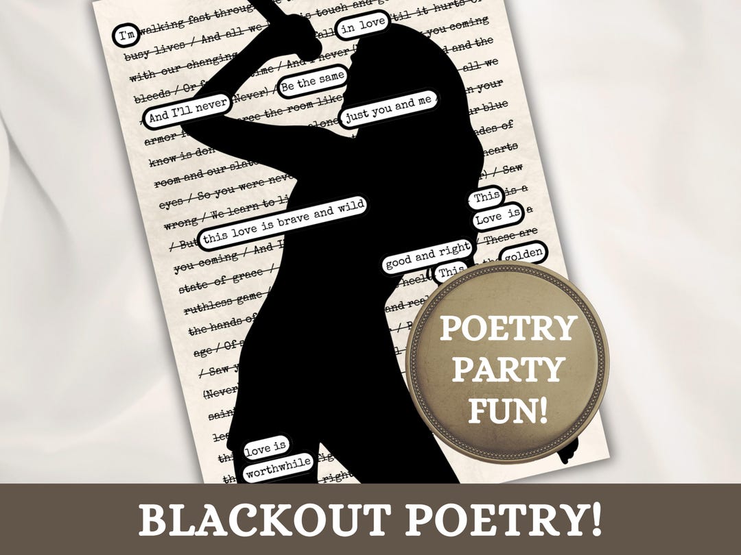 Blackout Poetry Worksheets | Poetry Month Activity | Poetry Worksheets ...
