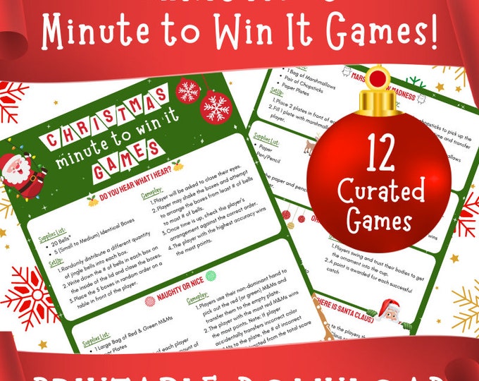 Minute to Win It Games Minute to Win It Christmas Games Christmas Games ...