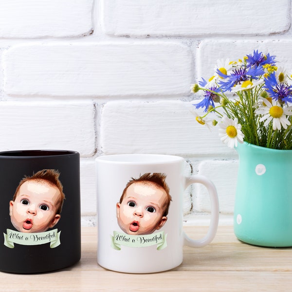 Cartoon Portrait Mug - Etsy