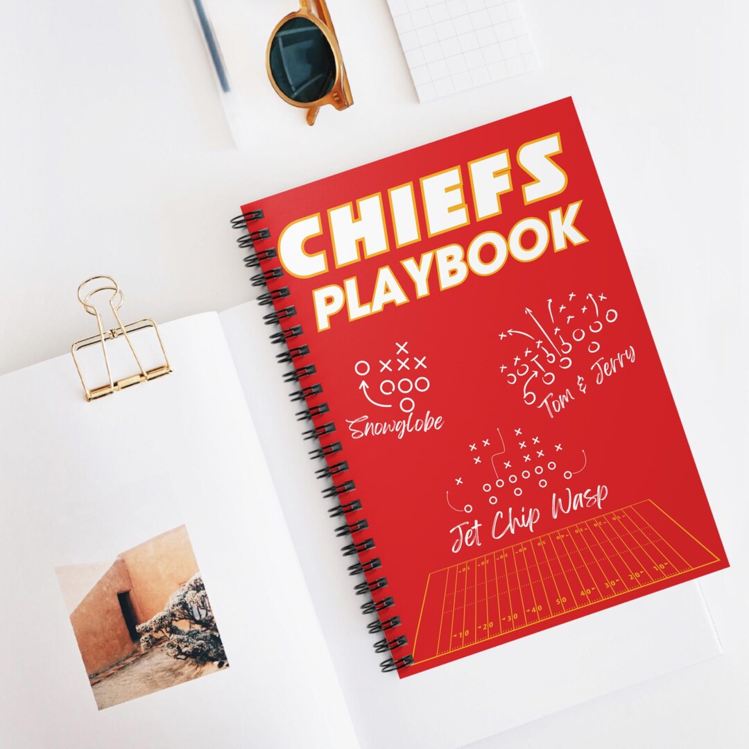 Chiefs Playbook Spiral Notebook, Kansas City Chiefs Notebook, Kansas ...