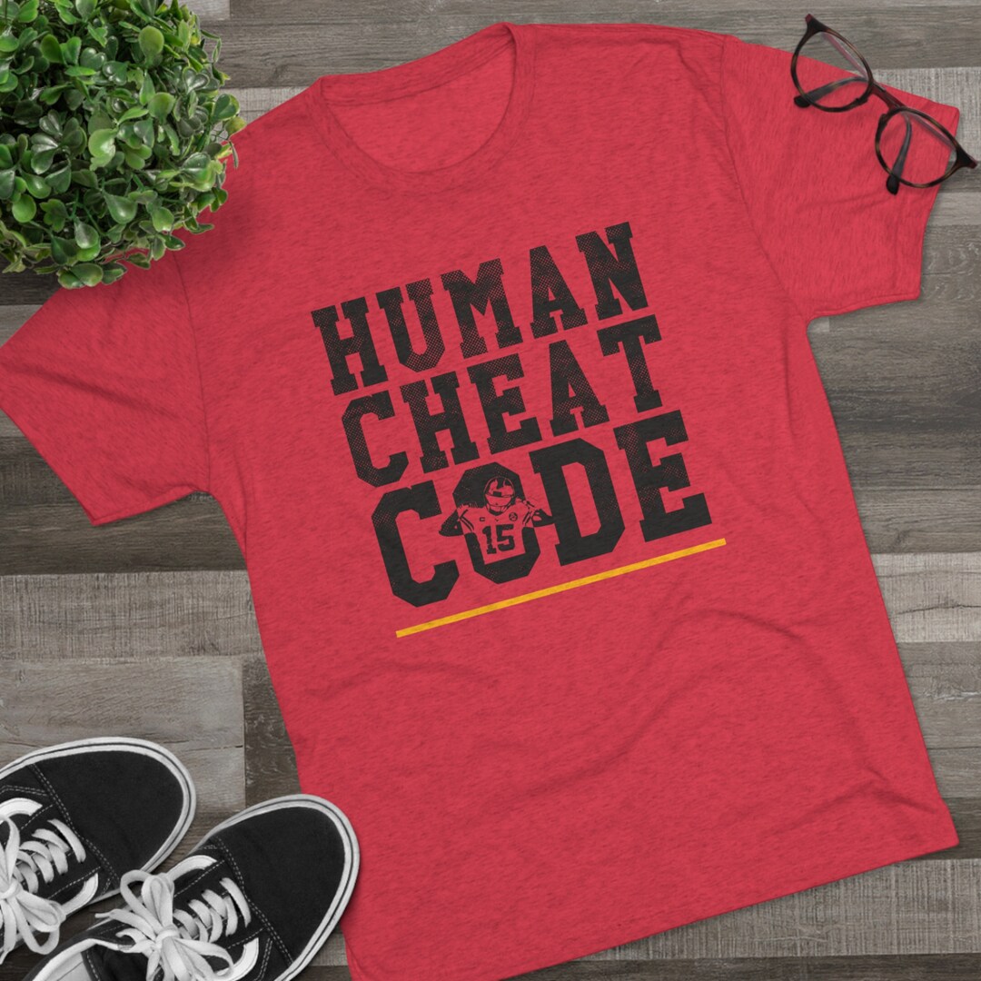 Patrick Mahomes Human Cheat Code Kansas City Football Unisex Tee ...
