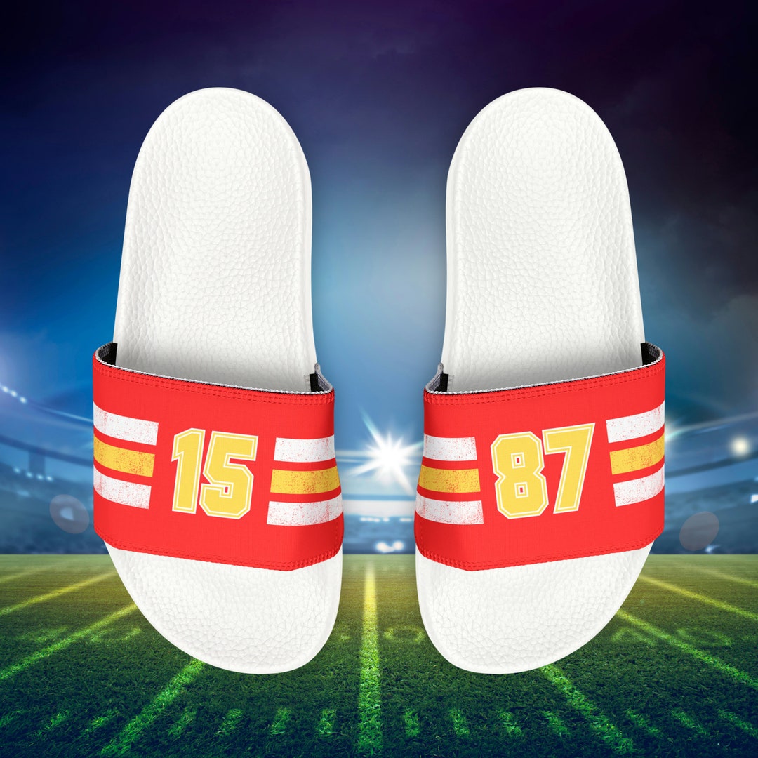 Kansas City Chiefs Slide Sandals Kc Fan Mahomes and Kelce Shoes - Etsy