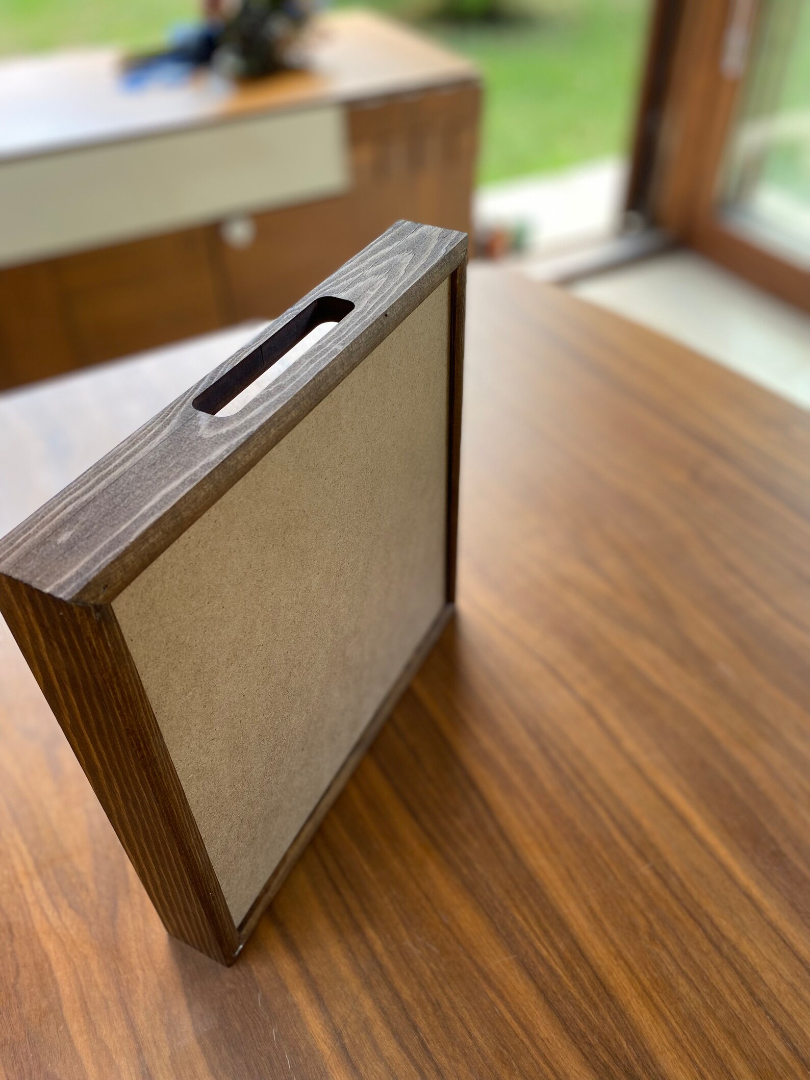 Wooden Ceramic Tile Tray With Engraved Handles 100 Pieces of Tiles Each ...